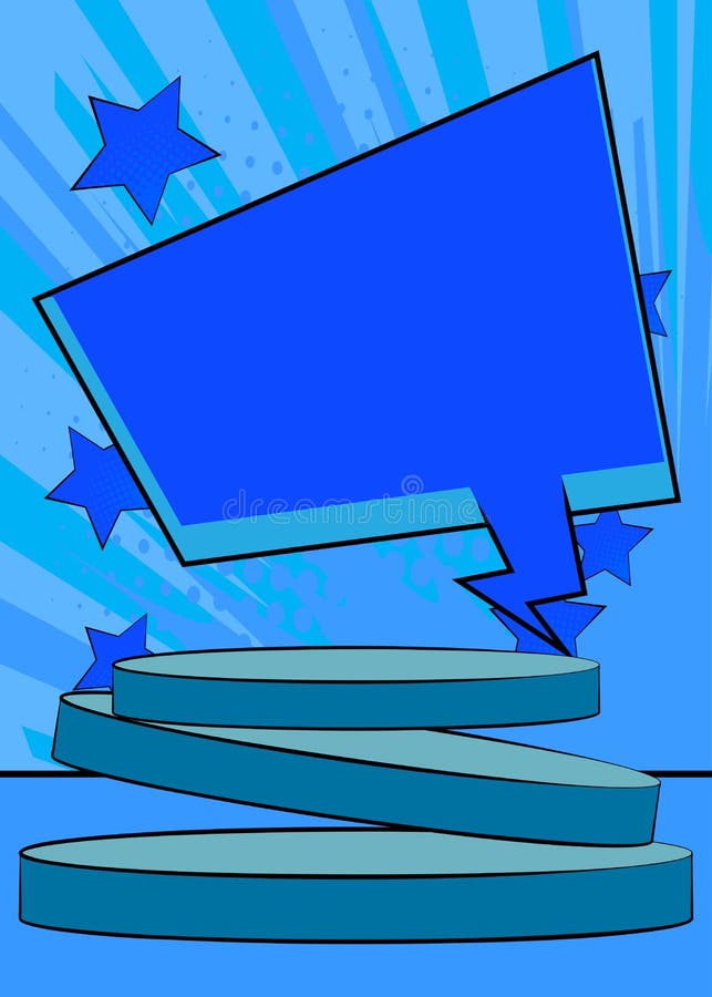 Comics Abstract Platform for Mockup Presentation. Comic Book Product ...