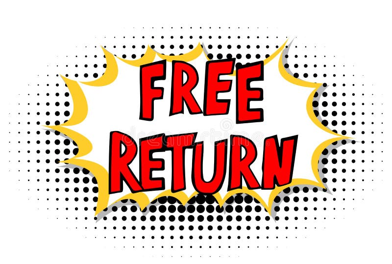 Free Return Delivery Icon on a White Background. Stock Vector ...