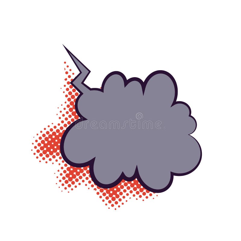 Comics Book Dialog Empty Cloud Stock Vector - Illustration of shape ...