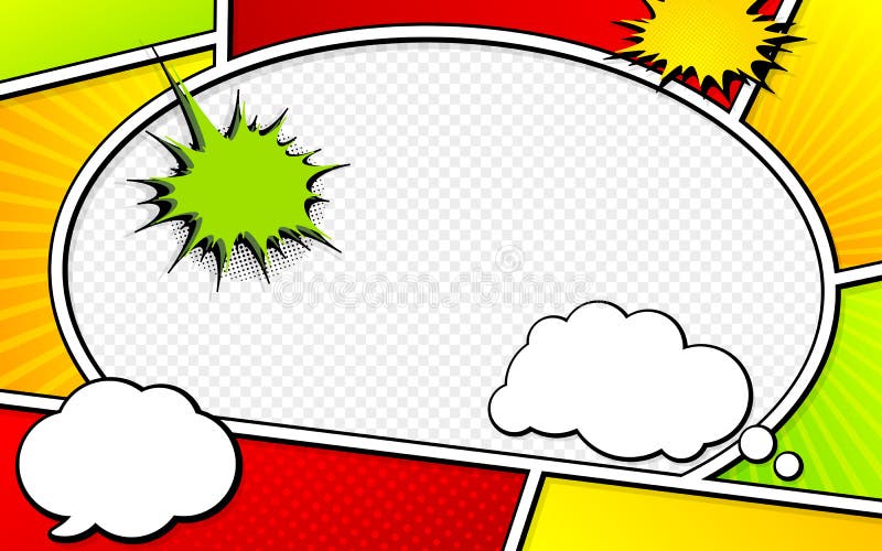 Comics Book Page. Pop Art Style Stock Vector - Illustration of frame ...