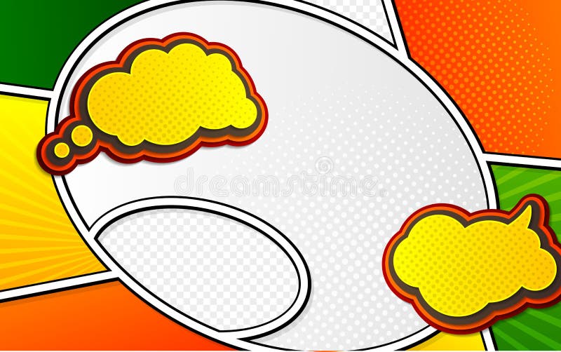 Comics Book Page. Pop Art Style Stock Vector - Illustration of shouting ...