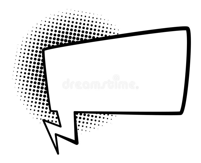 Comics Book Speech Bubble. Speech Balloon or Cartoon Design Elements ...