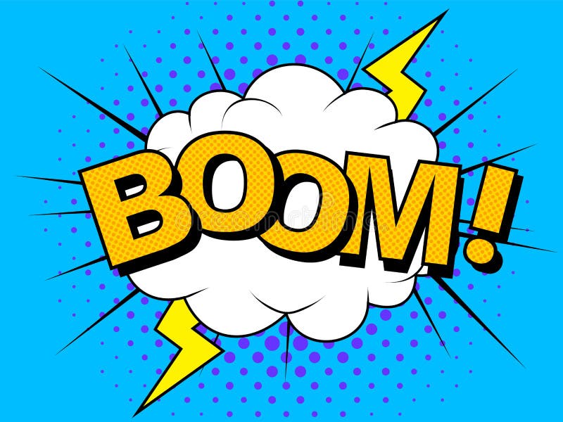 WTF Comic Vector Cartoon Illustration Explosions. Comics Boom Stock ...