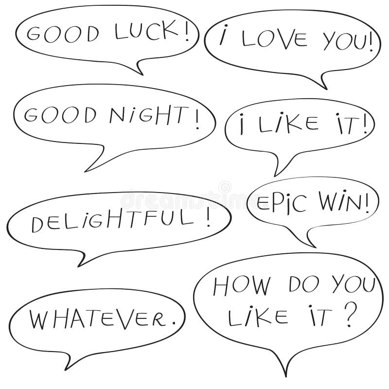 Doodles Dialogue Stock Illustrations – 216 Doodles Dialogue Stock ...