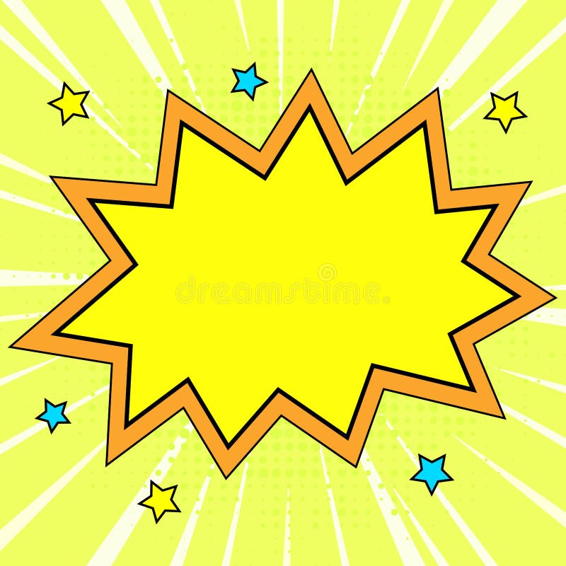 Comics Design Frames. Photo Frame Set with Explosion Bubbles for Add ...