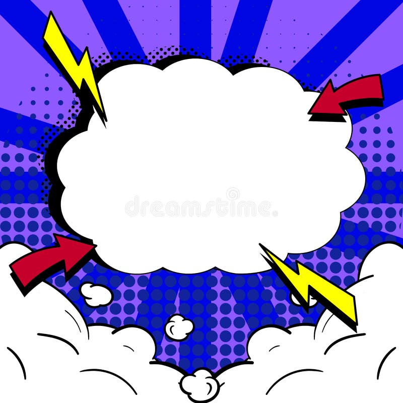 Comics Design Frames. Photo Frame Set with Explosion Bubbles for Add ...