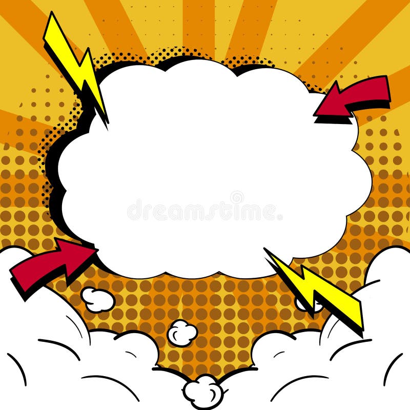 Comics Design Frames. Photo Frame Set with Explosion Bubbles for Add ...