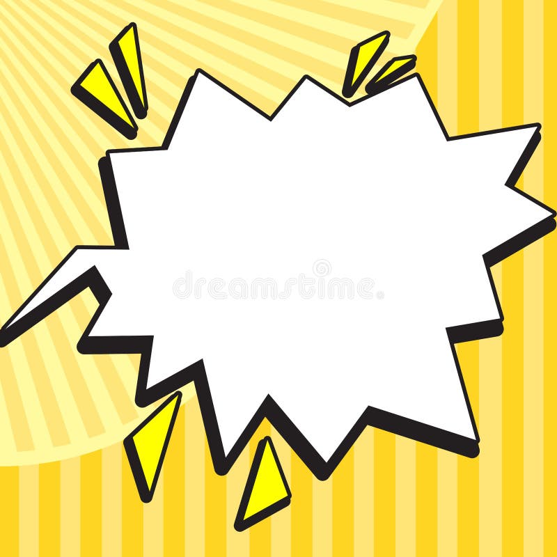 Comics Design Frames. Photo Frame Set with Explosion Bubbles for Add ...