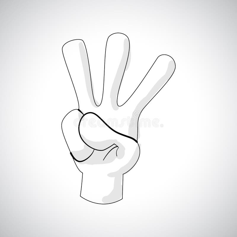 Three Fingers Stock Illustrations – 3,751 Three Fingers Stock ...