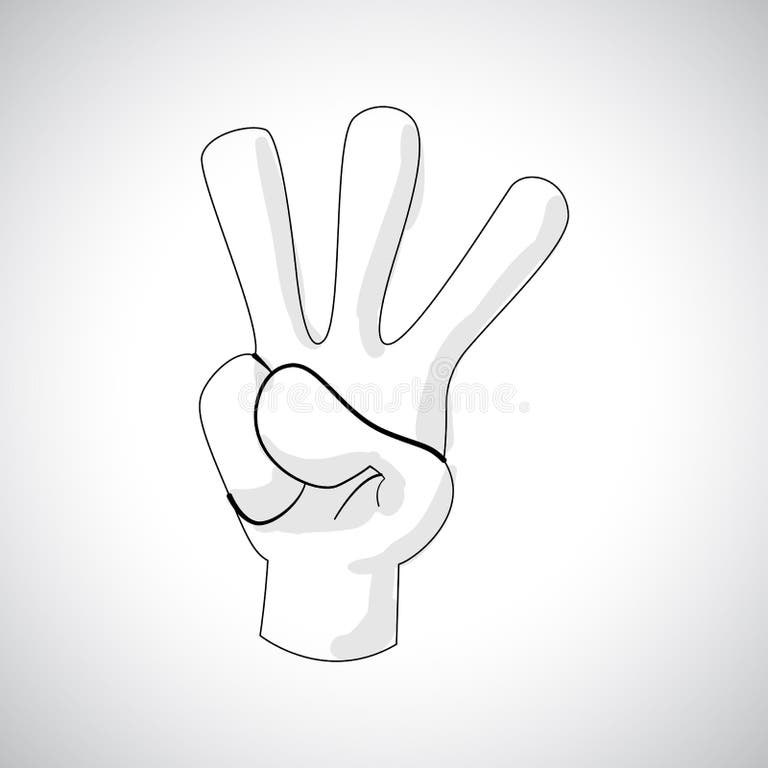 Three Fingers Stock Illustrations – 3,021 Three Fingers Stock ...
