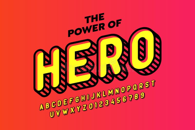 Comics hero style font stock vector. Illustration of graffiti - 139404821