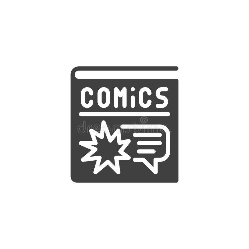 Comics Magazine Vector Icon Stock Vector - Illustration of comic, pixel ...