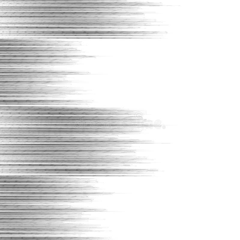 Comics Motion Effect. Vector Speed Lines. Black and White Illustration ...