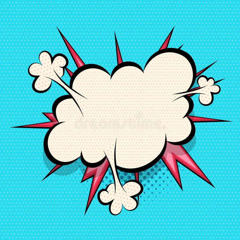 Yellow Comics Speech Bubble for Text Stock Vector - Illustration of ...