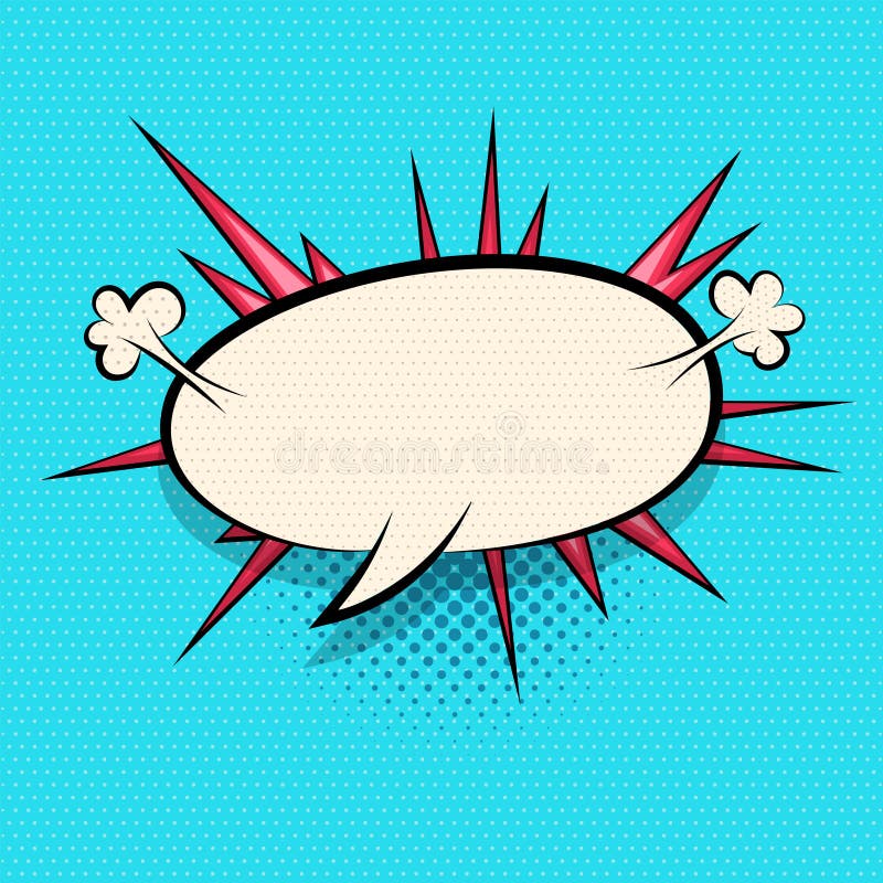 Comics Speech Bubble for Text Pop Art Design Line Art Stock Vector ...