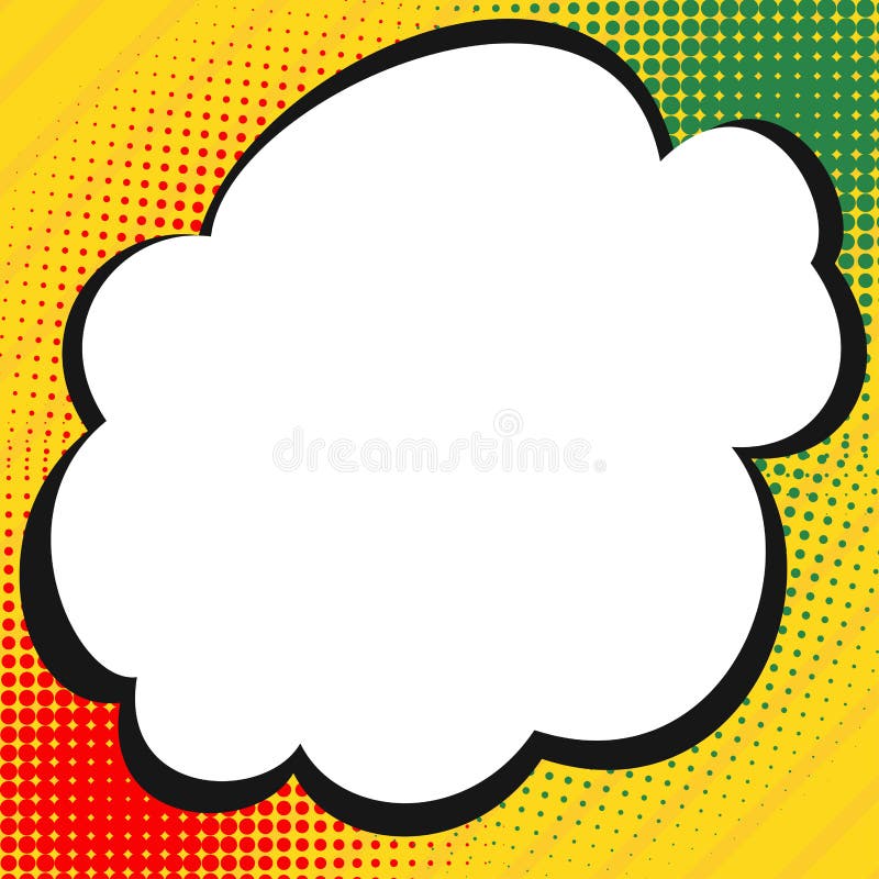 Comic Book Style Rectangular Frame Stock Vector - Illustration of ...