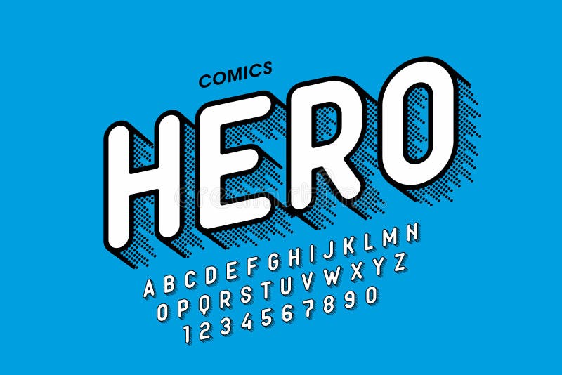 Comics Style Font Design, Superhero Alphabet Stock Vector ...