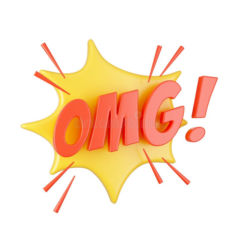 Comics Style "omg!" Words with Cloud. Stock Illustration - Illustration ...