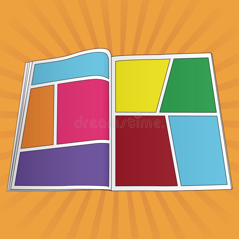Comics Template Stock Vector Illustration Of Cartoon 48224334