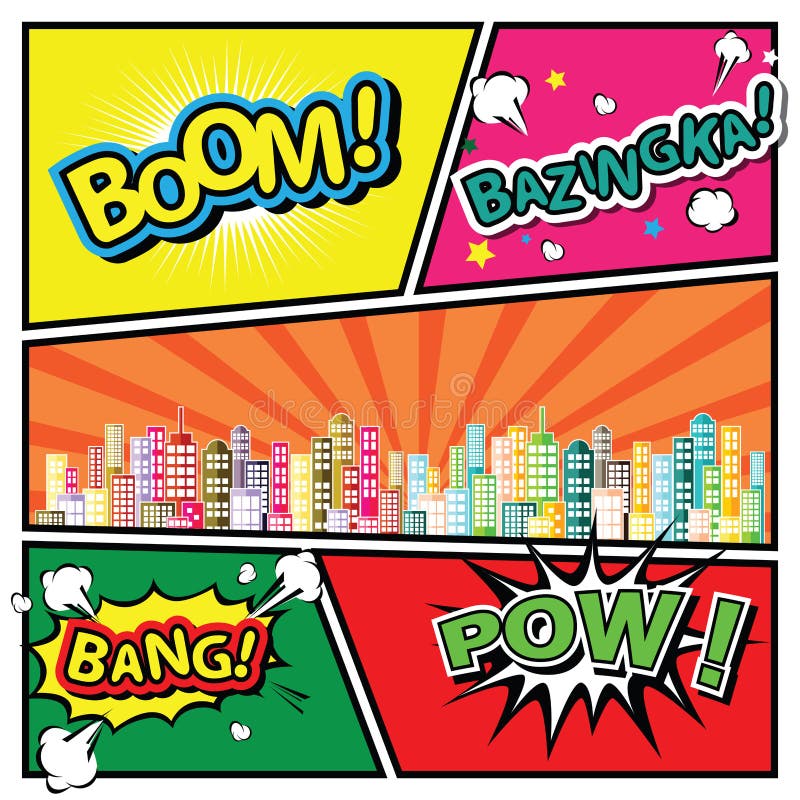 Color Comic Book Page Template Stock Illustrations – 2,781 Color Comic ...