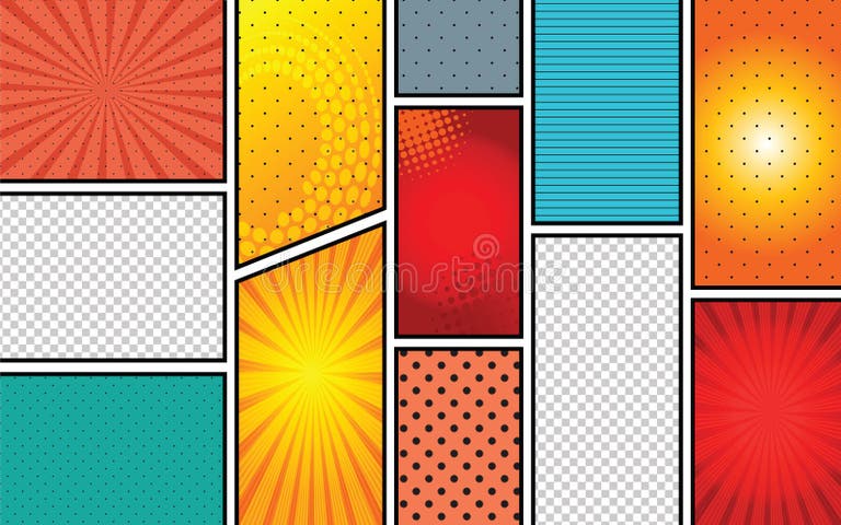 Comics Template. Vector Comic Book Illustration Stock Vector ...