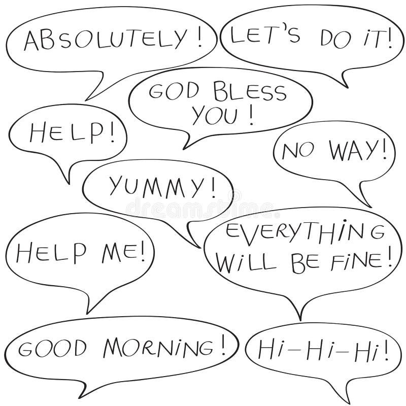 Doodles Dialogue Stock Illustrations – 191 Doodles Dialogue Stock ...