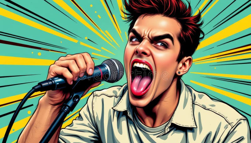 Comicstyle Singer Stock Illustrations – 1 Comicstyle Singer Stock ...