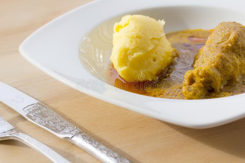 Comida Africana Tradicional De MOAMBA Foto de archivo - Imagen de ...