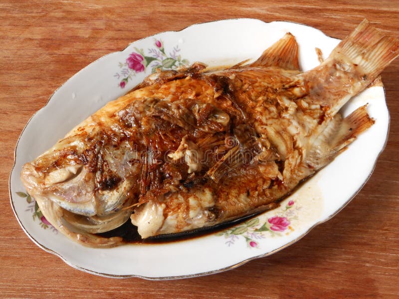 Comida de la carpa imagen de archivo. Imagen de carne - 76181013