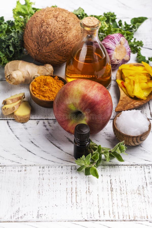 Comida De La Dieta De La Candida Foto de archivo - Imagen de vinagre ...
