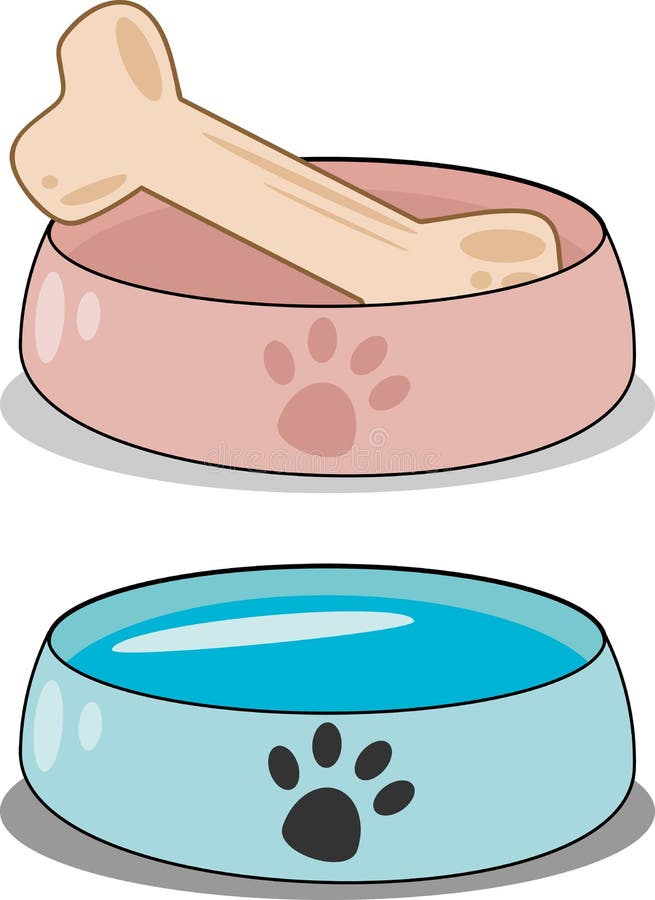 Comida de perro. ilustración del vector. Ilustración de vector - 39356934