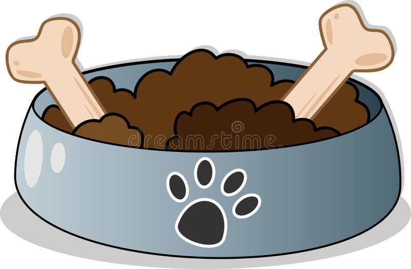 Comida de perro. ilustración del vector. Ilustración de vector - 39356934