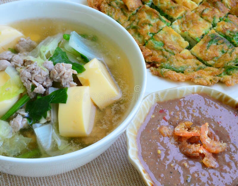 Comida De Tailandia (goma Del Chile). Foto de archivo - Imagen de ...