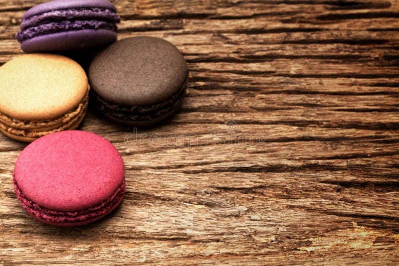 Comida Del Postre De Macaron Imagen de archivo - Imagen de alimento ...