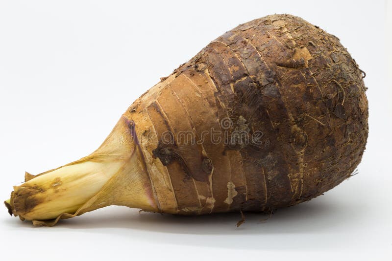 Comida Del Taro En El Fondo Blanco Foto de archivo - Imagen de fruta ...