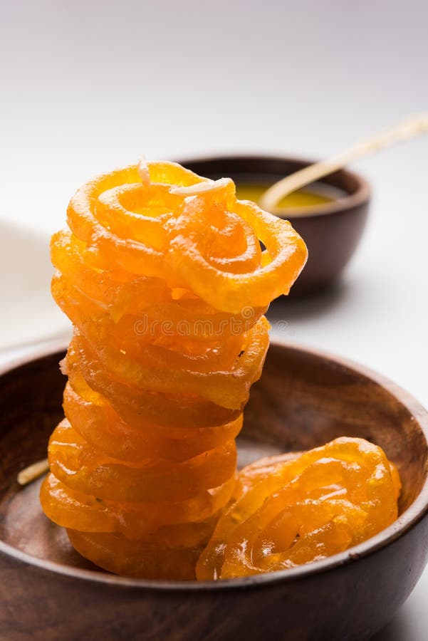 Comida Dulce India Jalebi O Jilbi O Imarati Foto de archivo - Imagen de ...