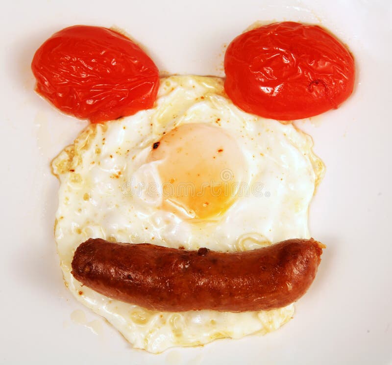 Comida feliz imagen de archivo. Imagen de cebadura, salchicha - 1372411