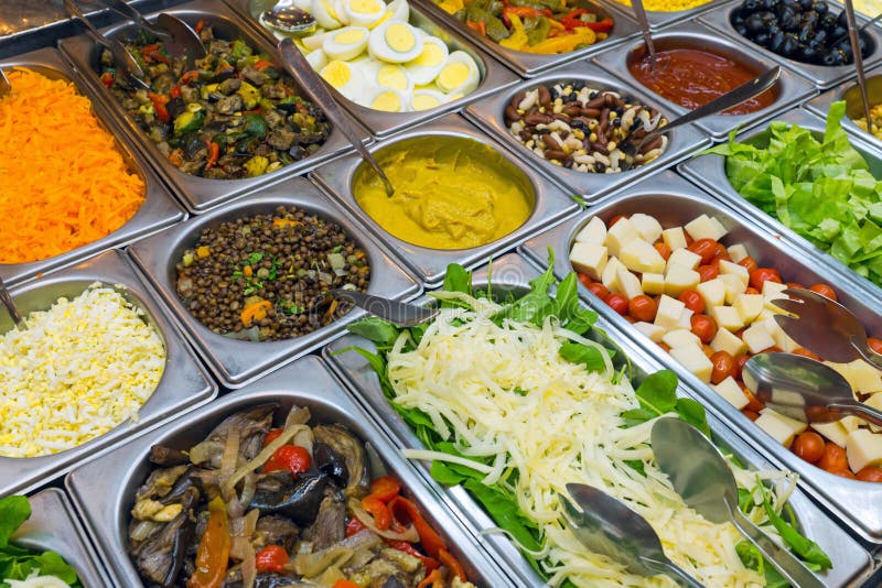 Comida Fría Fina De La Ensalada Imagen de archivo - Imagen de pimienta ...