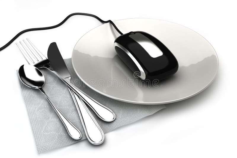 Comida que ordena en línea imagen de archivo. Imagen de lleve - 28737589