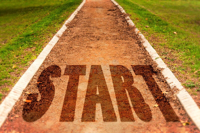 Comience en pista imagen de archivo. Imagen de asfalto - 35014127