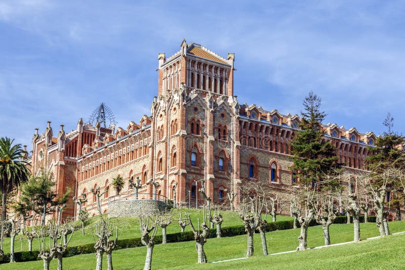 Pontifical University Of Comillas, Spain Stock Image - Image of palace ...