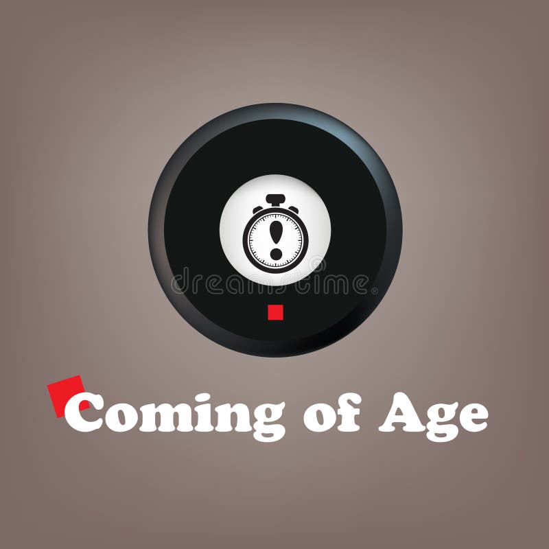 Coming of Age poster stock vector. Illustration of coming - 302942047