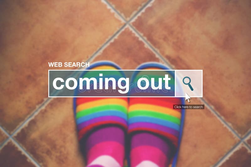 Coming Out Internet Web Page Search Box Stock Image - Image of ...