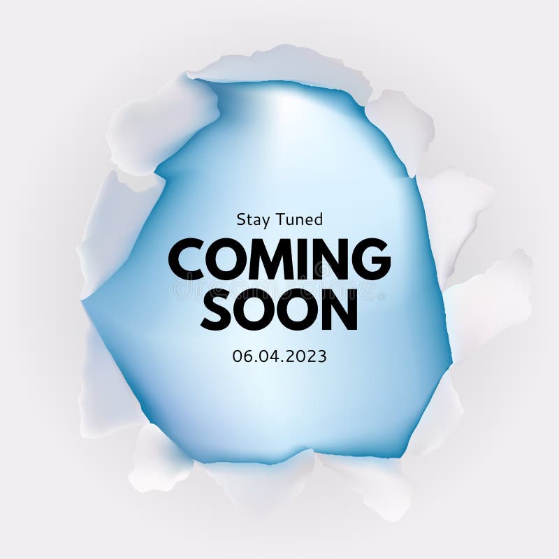 Coming Soon Abstract Poster. Vector Illustration Stock Vector ...