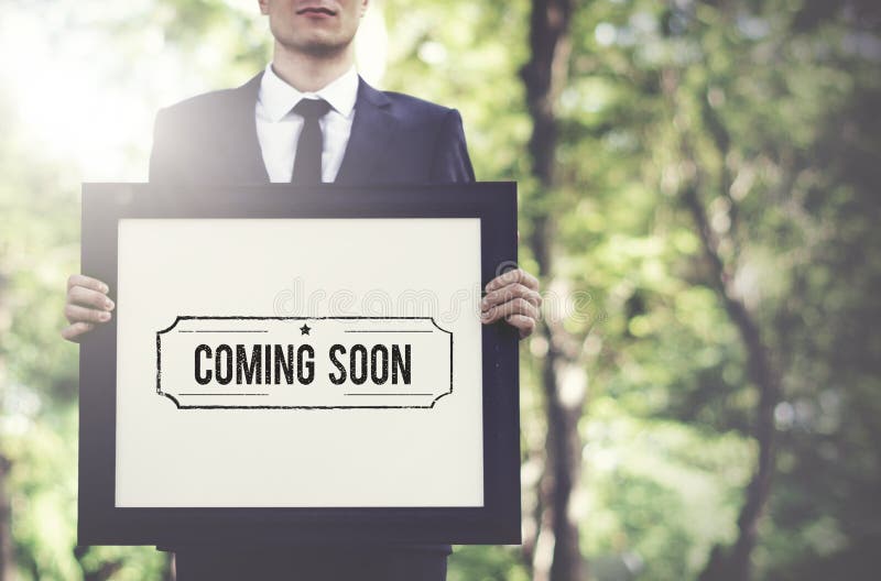 Coming Soon Advertise Alert Announcement Concept Stock Image - Image of ...