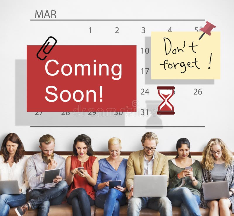 Coming Soon Advertising Announcement Sign Concept Stock Image - Image ...