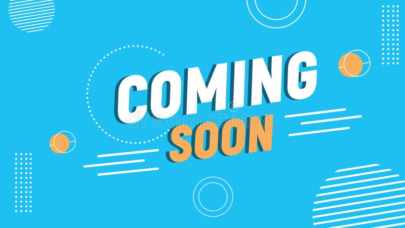 Coming Soon Animated with Blue Background UHD 4K Stock Footage - Video ...