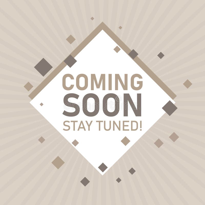 Coming Soon Background with in Comic Style Stock Vector - Illustration ...