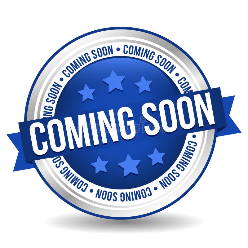 Coming Soon Badge - Online Button - Banner with Ribbon Stock ...