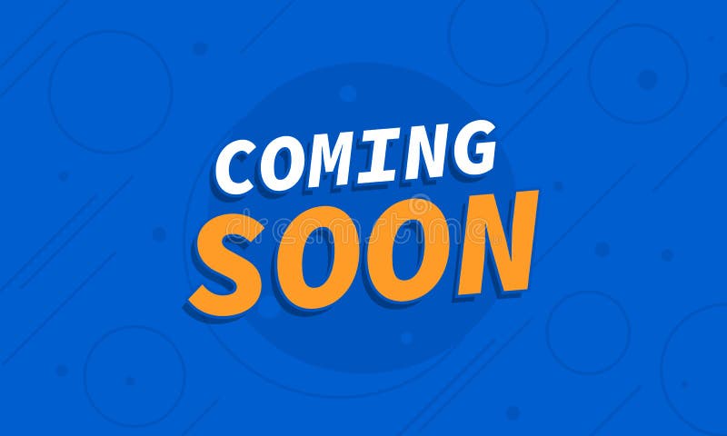 Coming Soon Banner Background with Swirl. Stock Vector - Illustration ...